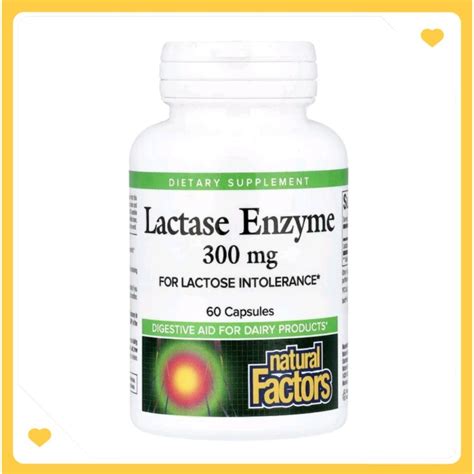 Lactase Enzyme 300mg 60 Capsules Lactase 9000 Fcc Alu Shopee