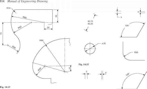 Dimensioning Irregular Curves Engineering Drawing