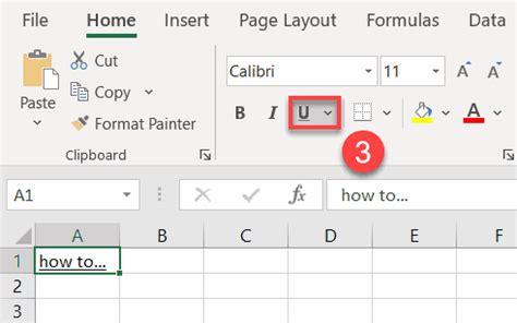 How To Underline In Excel Spreadsheet Daddy