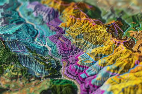 Premium Photo Map With Colorcoded Zones Indicating Areas At Risk