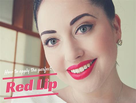 How To Apply The Perfect Red Lip Vintage Current