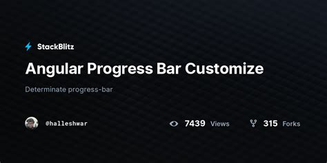angular progress bar customize stackblitz