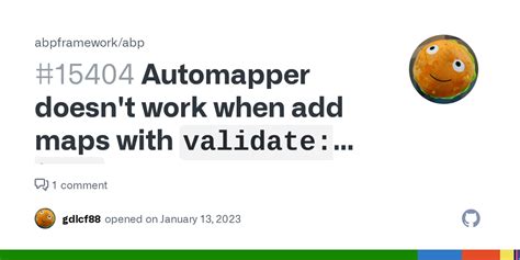 Automapper Doesn T Work When Add Maps With Validate True Issue Abpframework Abp