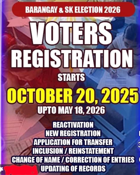 Onetv Announcement Resumption Of Voter Registration For The 2026