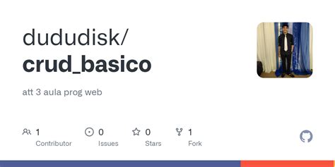Github Dududisk Crud Basico Att Aula Prog Web