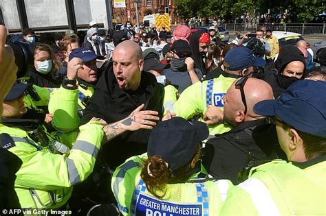 Police Clash With Protesters As Hundreds Of Far Right Supporters And