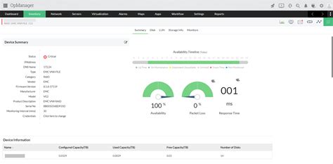 raid storage management monitor raid array manageengine opmanager