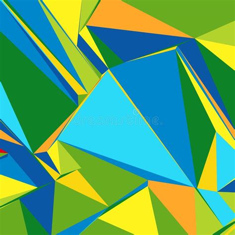 Abstract Background With Colorful Triangles For Magazines Booklets Or