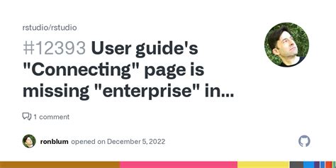 User Guides Connecting Page Is Missing Enterprise In Url For Posit Connect · Issue 12393