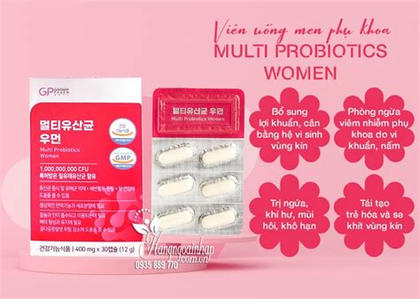 Viên Uống Men Phụ Khoa Multi Probiotics Women Hàn Quốc
