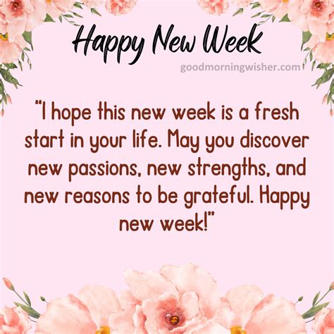 243 Happy New Week Messages Wishes Blessings And Prayers