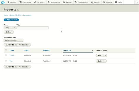 Commerce Variation Add On