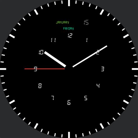 Lcd Analog Clock • Watchmaker The Worlds Largest Watch Face Platform