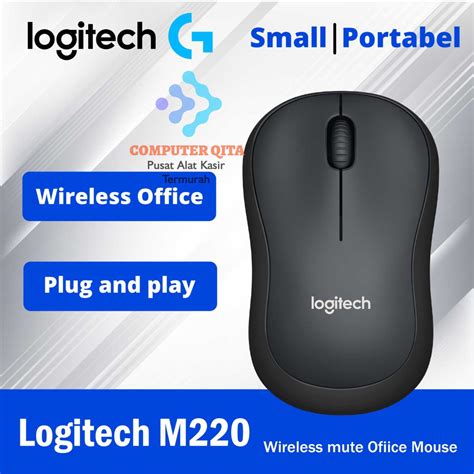 Jual Logitech M220 Wireless Mouse Silent Click Tanpa Kabel