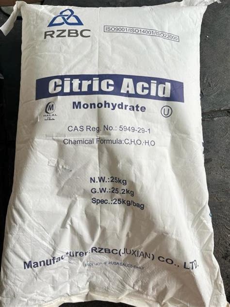 Citrun Kemasan 25 Kg Citric Acid Biang Citrun Pembersih Serba Guna