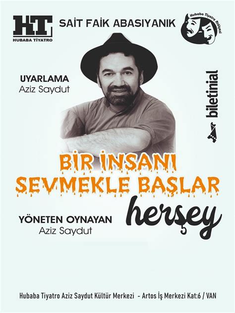 Bir İnsanı Sevmek ile Başlar Her Şey Tiyatro Oyunu Biletleri biletinial