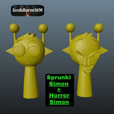 🦸 Sprunki Simon Horror Simon・ 3d File For 3d Printing・cults