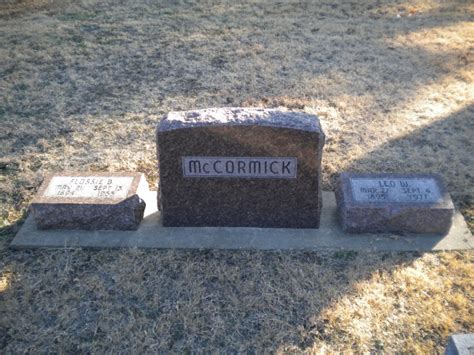 Leo Wayne Mccormick 1895 1971 Memorial Find A Grave