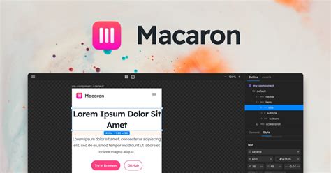 Assets Visual Component Editor For Web Development