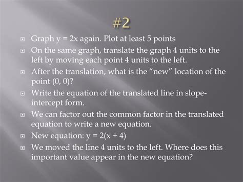 Ppt Translations Of Linear Functions Powerpoint Presentation Free