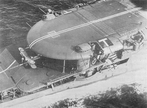 Aircraft Carrier Hms Furious After 1925 Note The Fighter On The Lower