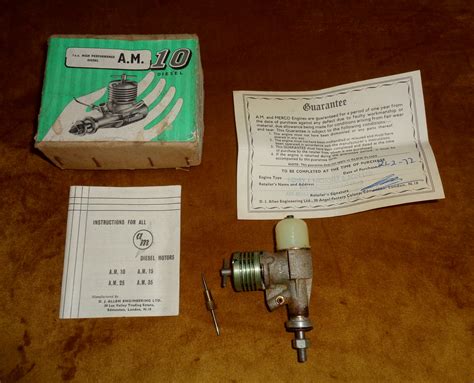 1970s Am10 Diesel Motor For 1cc Model Aircraft Mullard Antiques And Collectibles