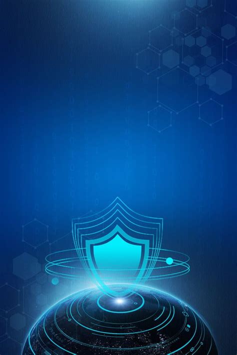 Cyber Security Blue Gradient Background Security Logo Security Service Gradient Background