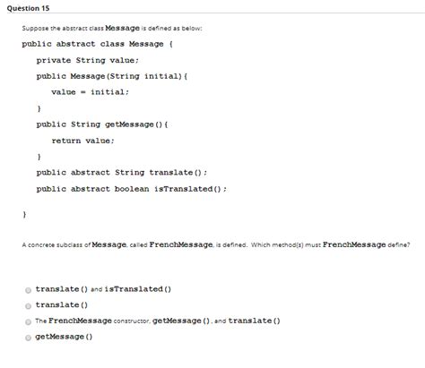 Solved Consider The Following Class Hierarchy Public Class