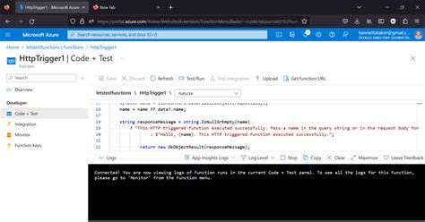 How To Create And Test An Triggered Function With Azure Function