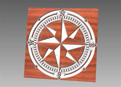 10 Svg Files Compass For Cnc Carving And Laser Compass Bundle Nautical