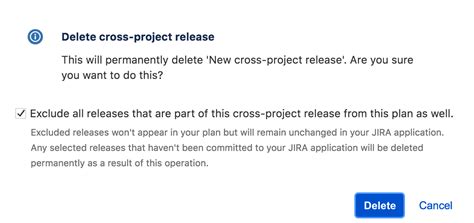 Creating And Configuring Cross Project Releases Atlassian Documentation