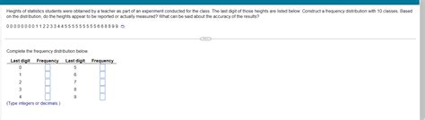 Solved Use The Given Categorical Data To Construct The