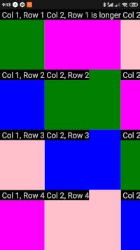 Android Horizontally And Vertically Scrollable Layout In React Native