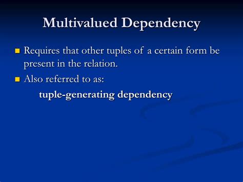 Ppt Multivalued Dependency Powerpoint Presentation Free Download