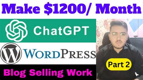 Chatgpt Unlimited Content For Wordpress My Secret Earning Method