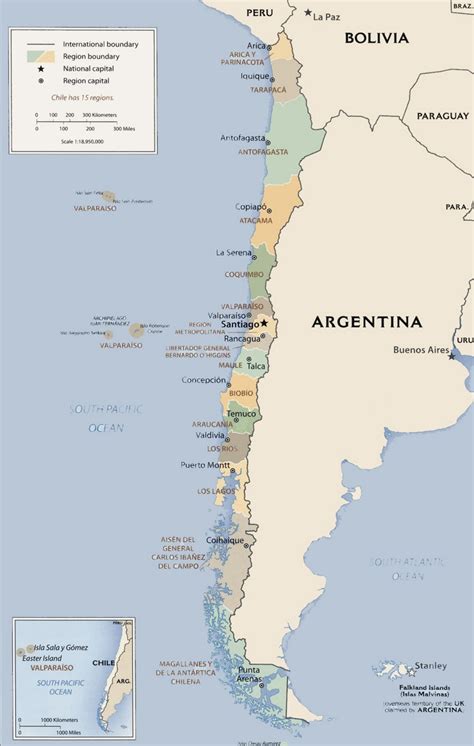 Chile Political Map