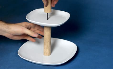 DIY Tiered Stand VÄRDERA Plate IKEA Hack Gray House Studio