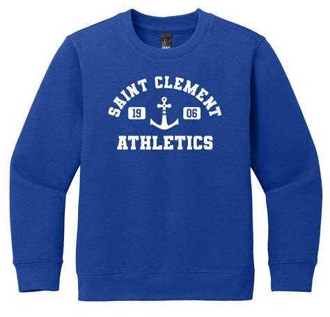 District Youth Vit Fleece Crew St Clement Spirit Wear