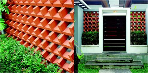Cantiknya Pagar Dengan Olahan Material Bata Roster Dan Konblok Page All