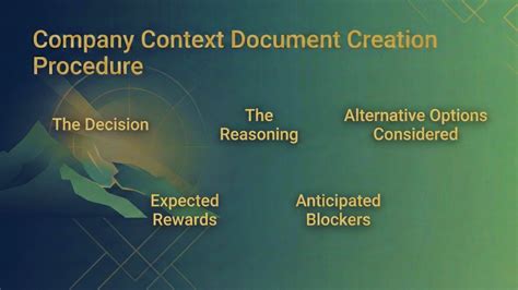 Master Company Context Document Creation Procedure