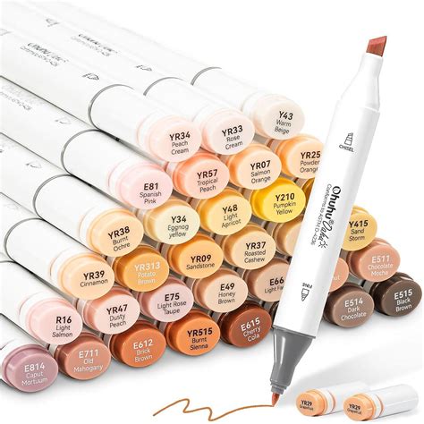 Ohuhu Alcohol Markers Skin Tones Art Marker Set For Artists Adults