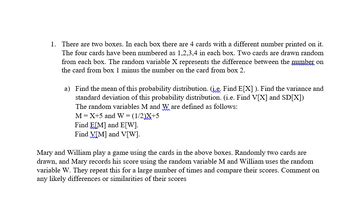 Answered There Are Two Boxes In Each Box Bartleby
