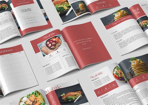 Editable Cookbook Template Printable Recipe Book Template Diy Cooking Planner Digital