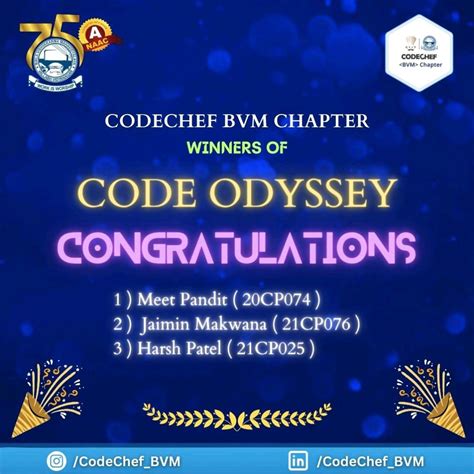 Codechef Bvm Chapter On Linkedin Hello Champion Chefs🙌 A Dream Doesnt Come True Through