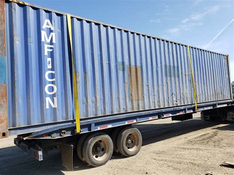 Used 40 Ft Shipping Container Standard 8 Ft 6 In High Used Cargo