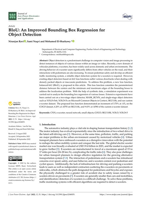 Pdf Biou An Improved Bounding Box Regression For Object Detection