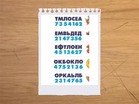 Собери слова из букв Tarjetas Flash