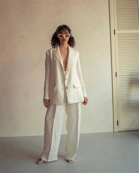 Palazzo Pants Suit Women Milk Linen Suit Woman Suit Pants Etsy Artofit