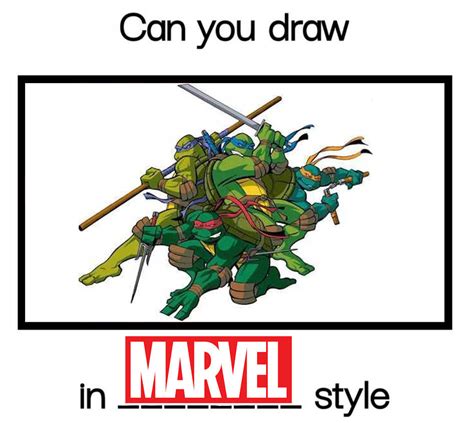 Can You Draw Tmnt In Marvel Style By Mcsaurus On Deviantart