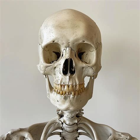 Premium Photo A Skeleton With Yellow Teeth And Yellow Teeth Is Shown